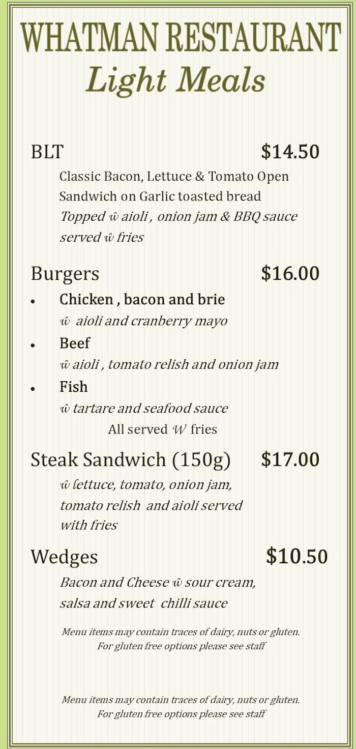 Menu Menu